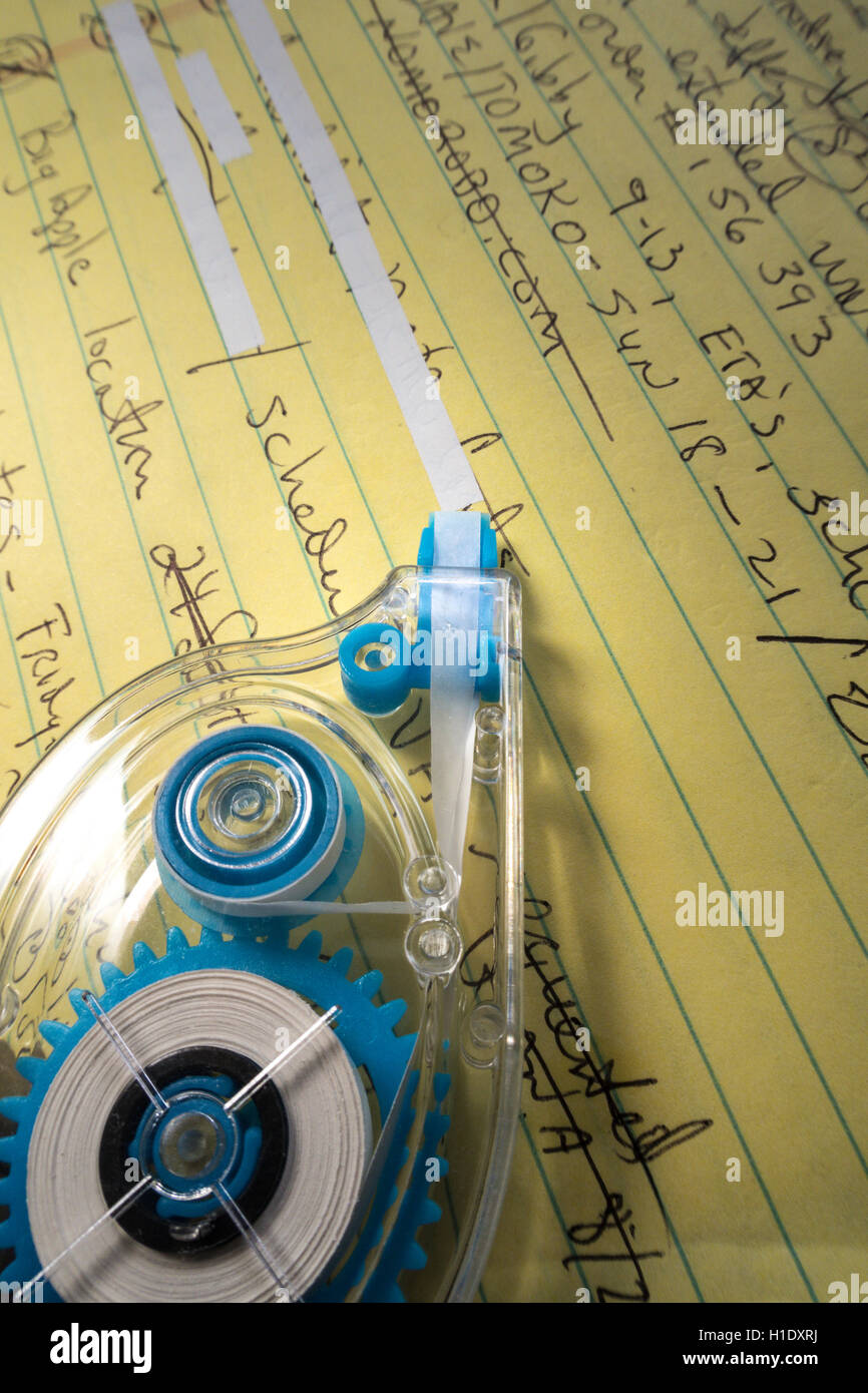 Handwritten correction hi-res stock photography and images - Alamy
