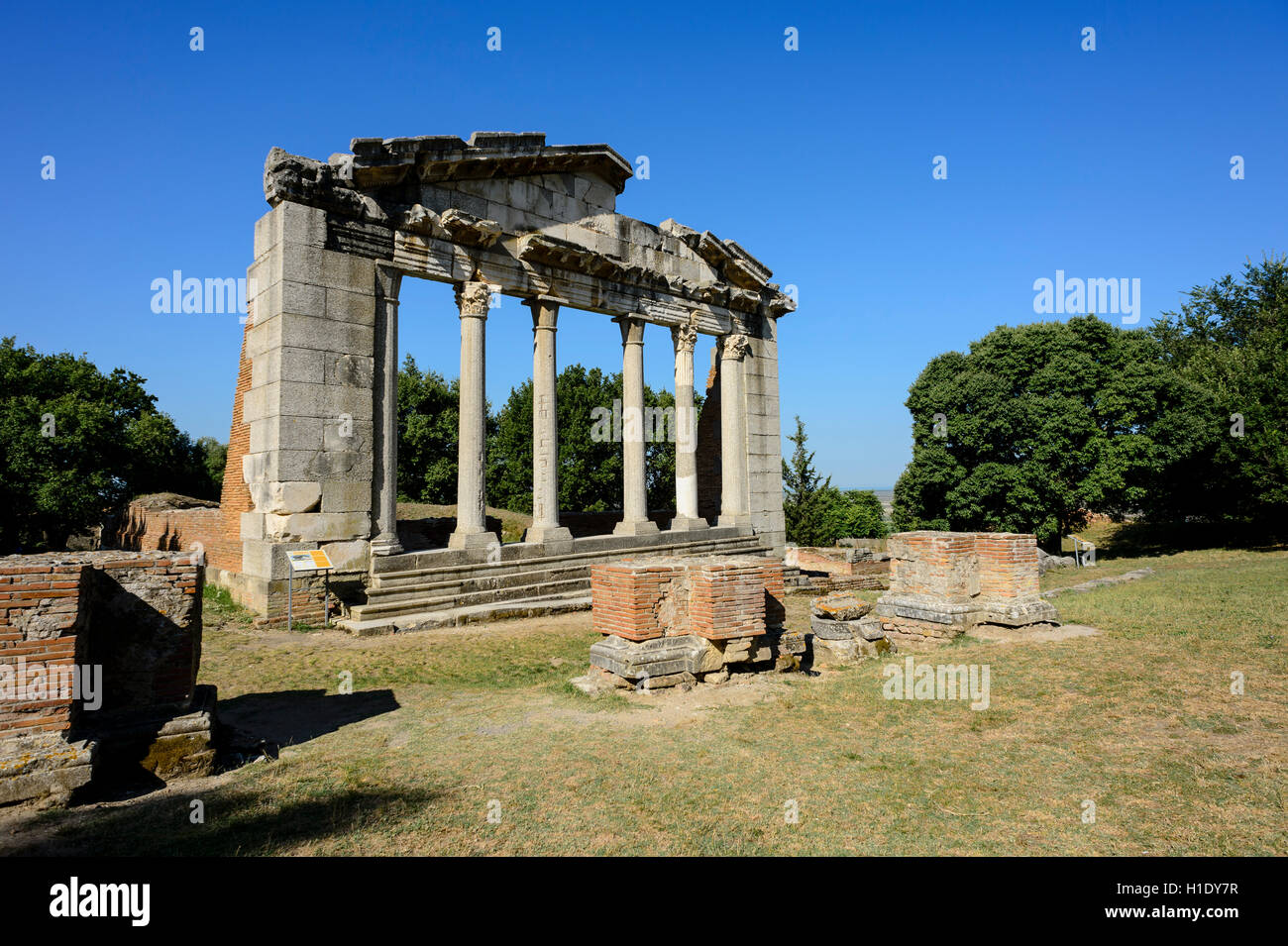 Apollonia albania greek temple ruins hi-res stock photography and ...