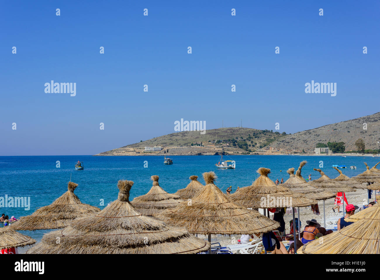 Qeparo beach, Albania Stock Photo - Alamy