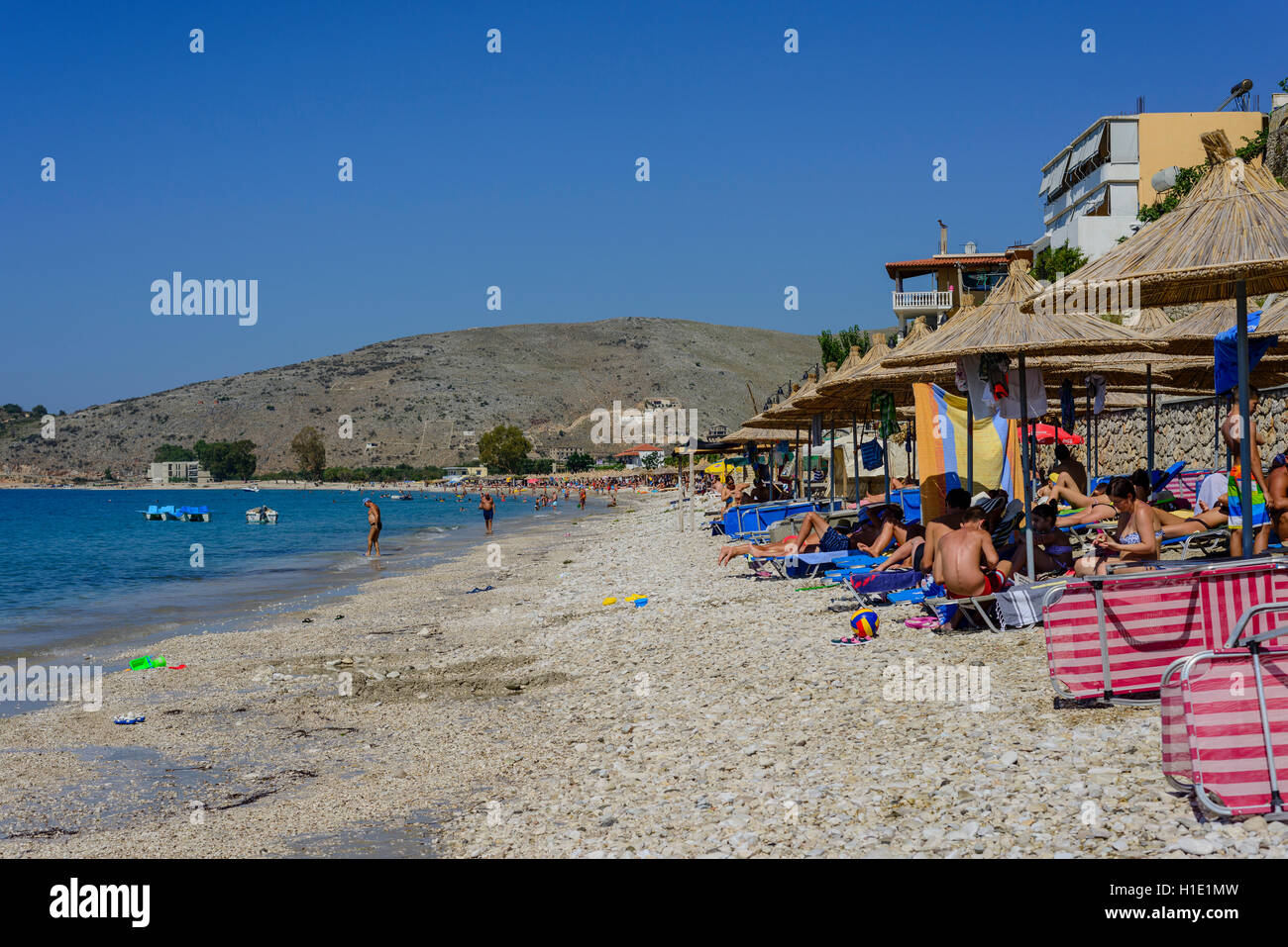 Qeparo beach, Albania Stock Photo - Alamy