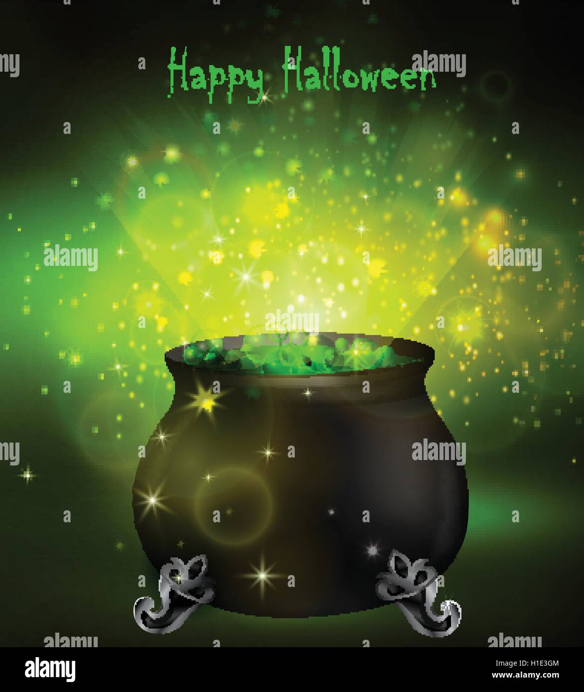 Halloween witches cauldron Stock Vector Image & Art - Alamy