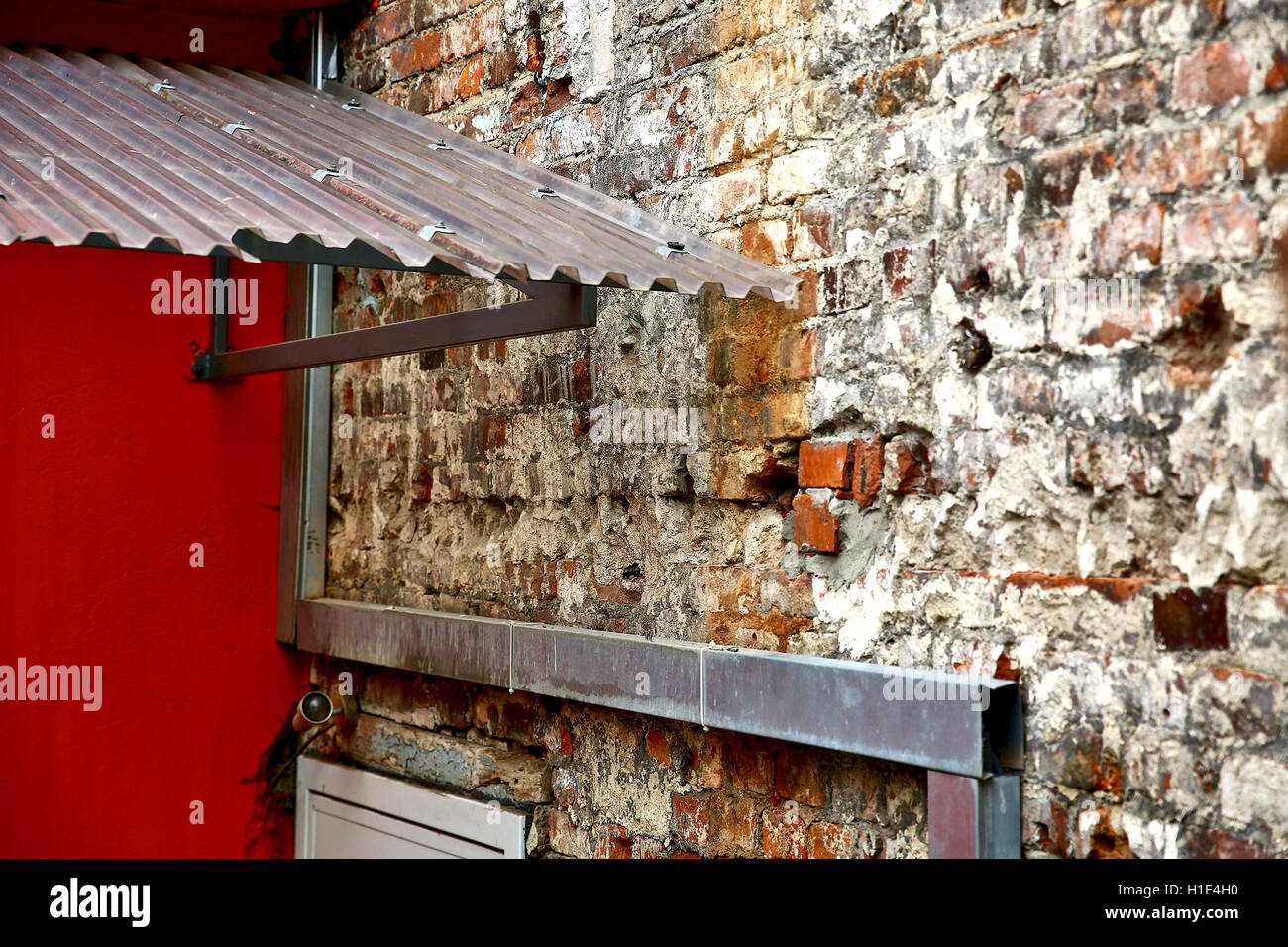 brick and cement wall Stock Photo - Alamy