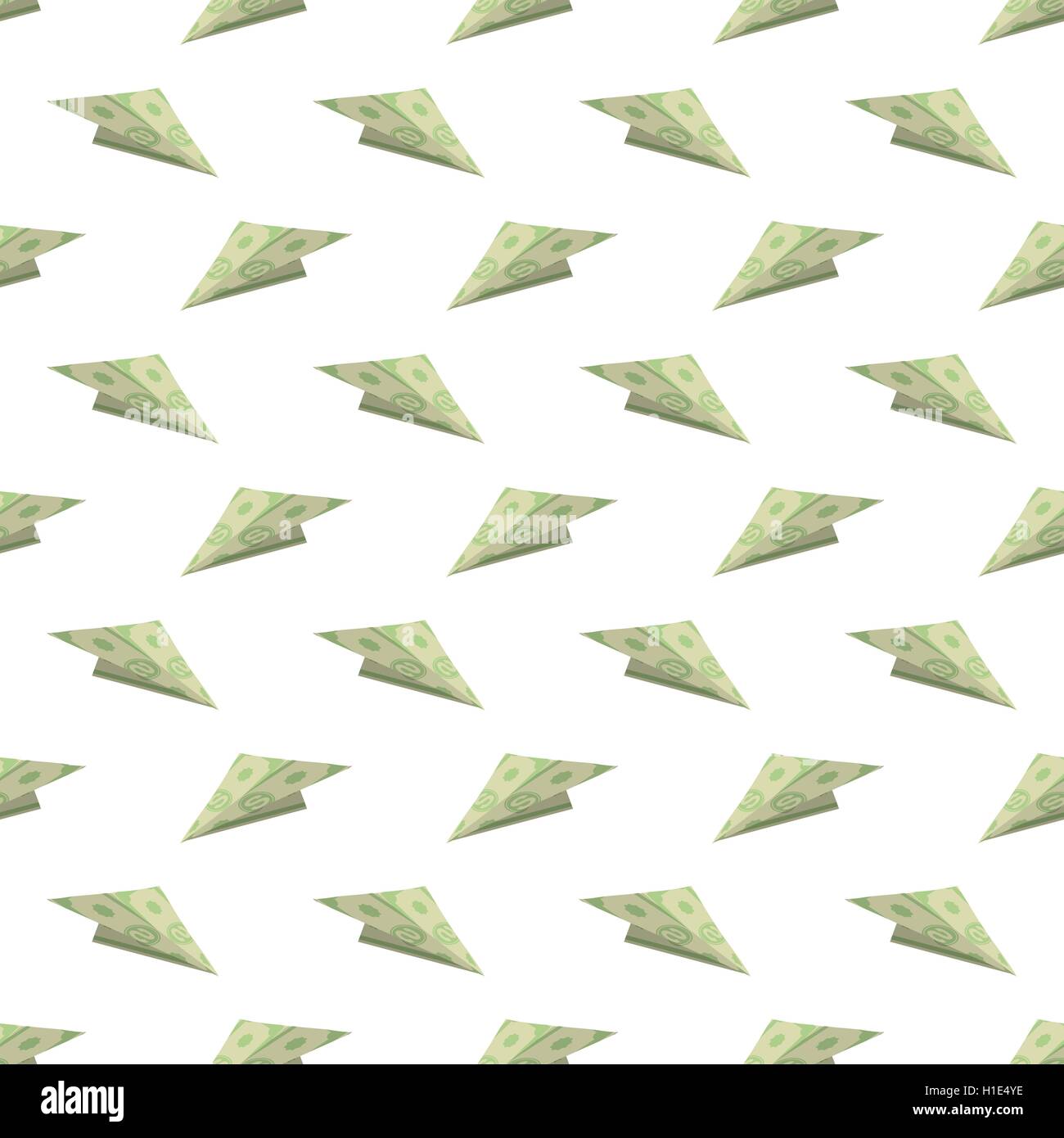 Dollar Paper Concept Plane Seamless Pattern Stock Vector Image & Art ...