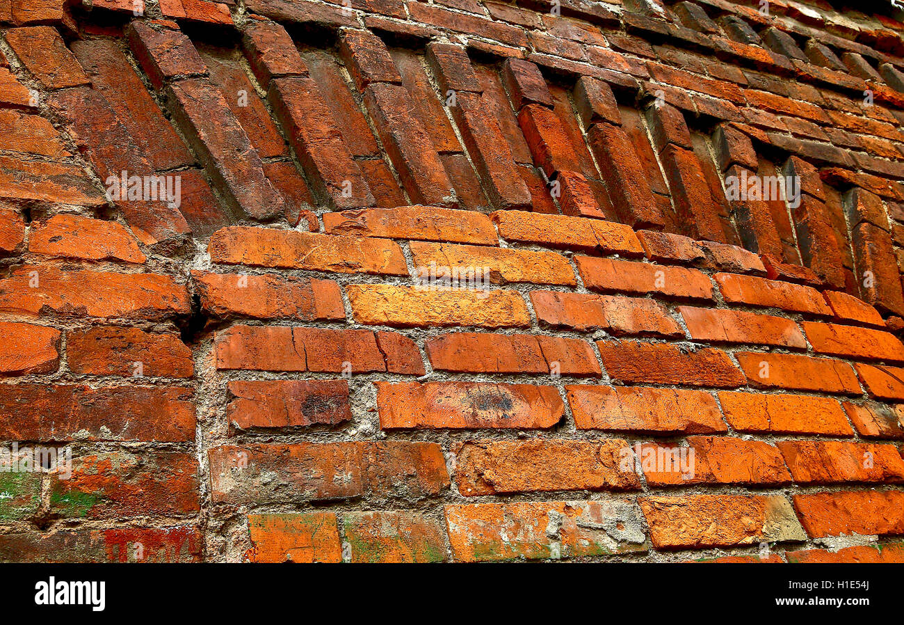 brick and cement wall Stock Photo - Alamy