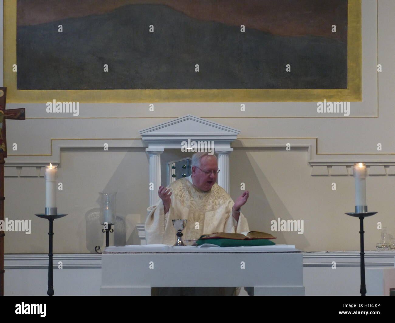 priest during sermon Stock Photo - Alamy