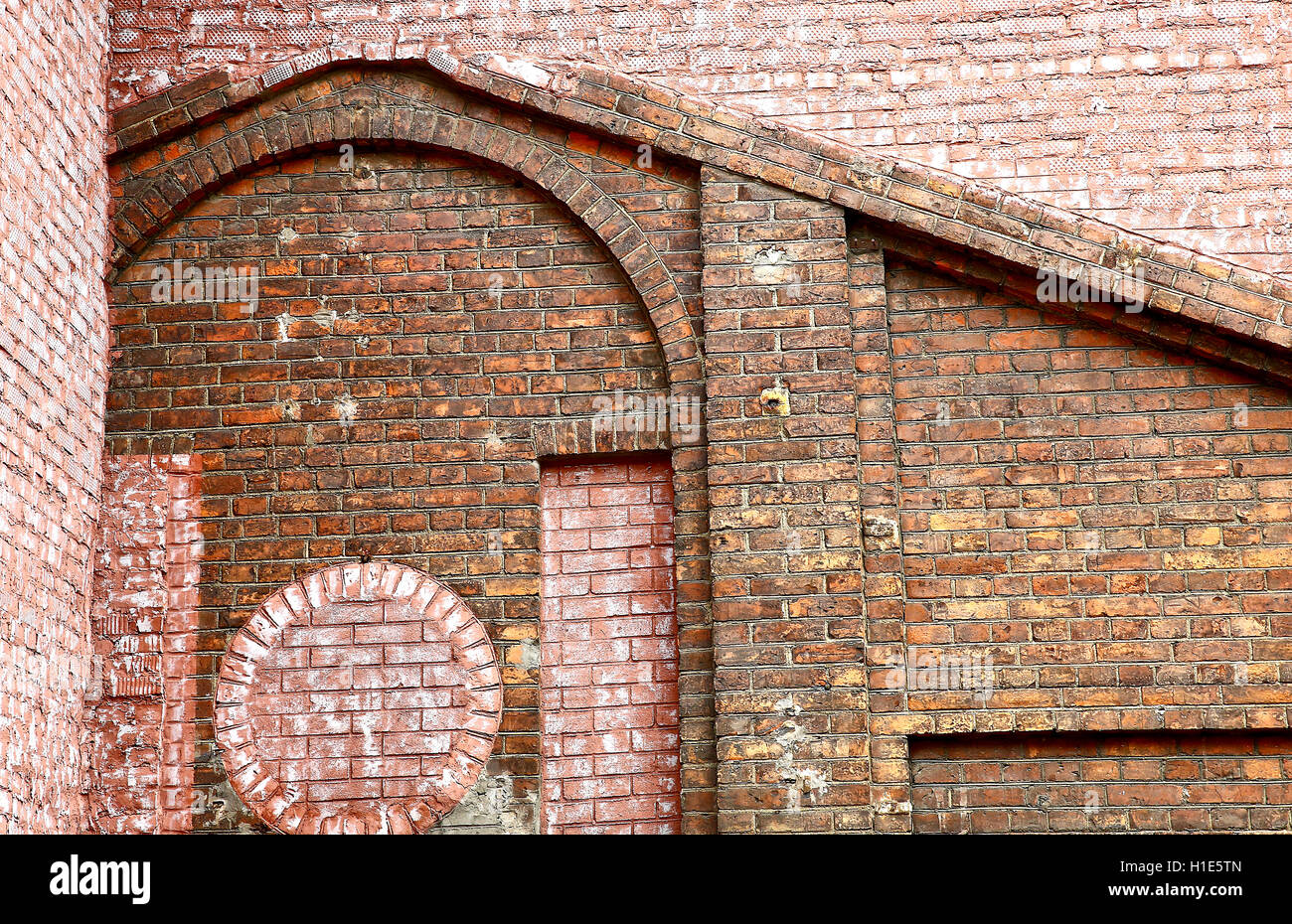 brick and cement wall Stock Photo - Alamy