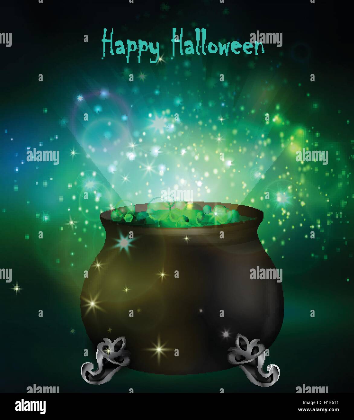 Halloween witches cauldron Stock Vector Image & Art - Alamy