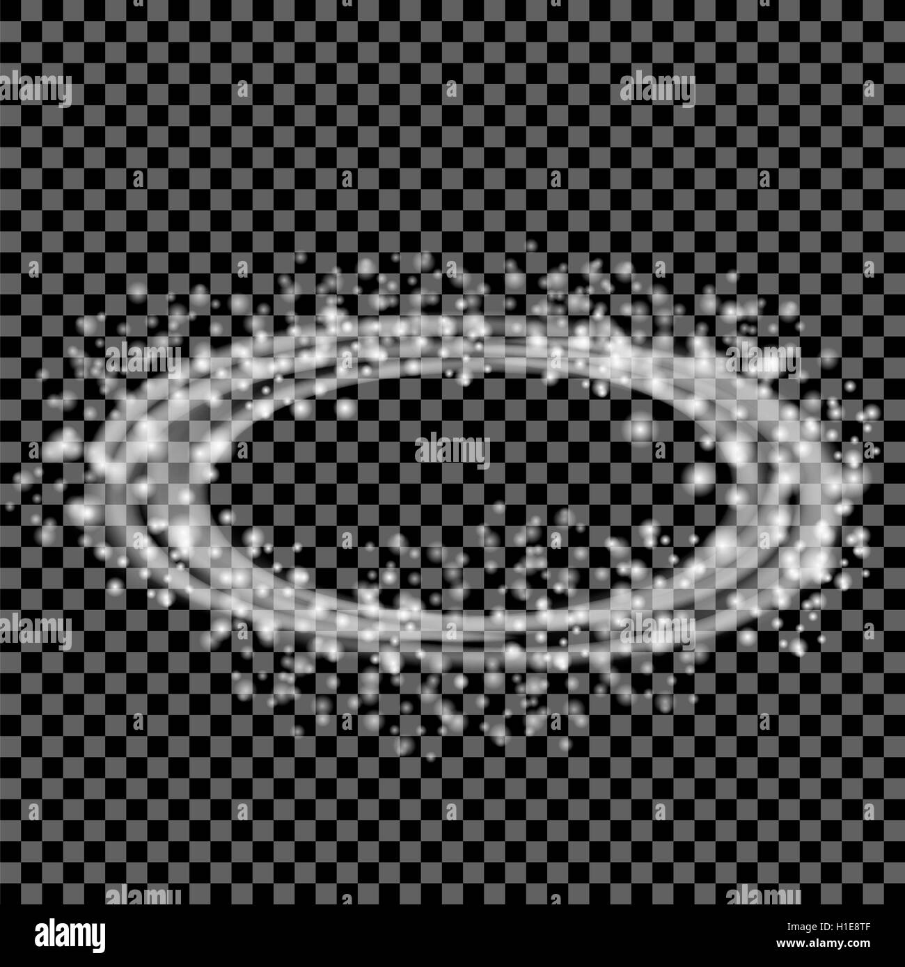 Rings of Light with Sparkling Lines Stock Photo - Alamy