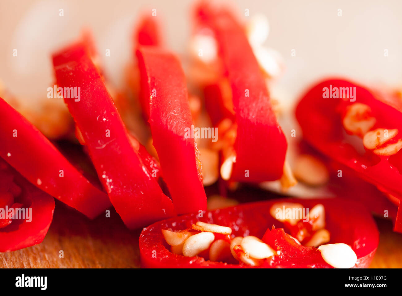 Chopped red capsicum hi-res stock photography and images - Alamy