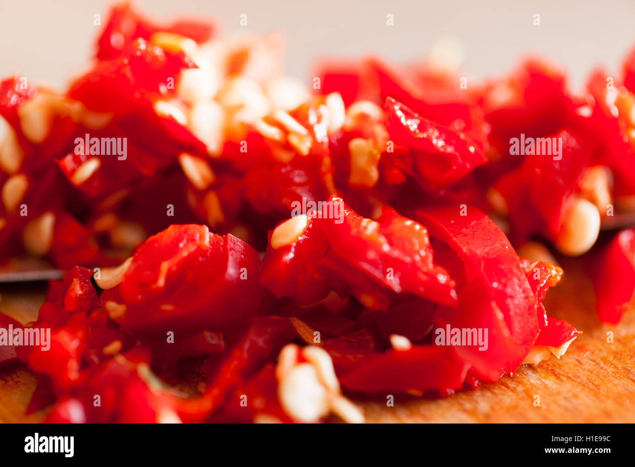 Chopped chili hi-res stock photography and images - Alamy