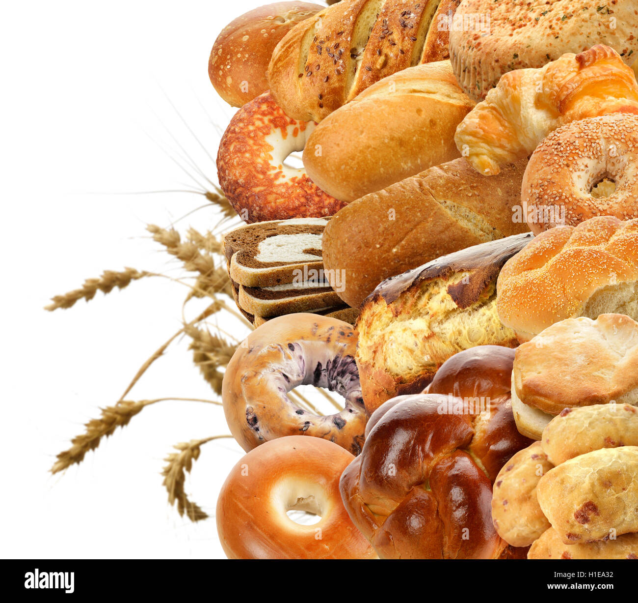 Assortment of bread stack hi-res stock photography and images - Alamy