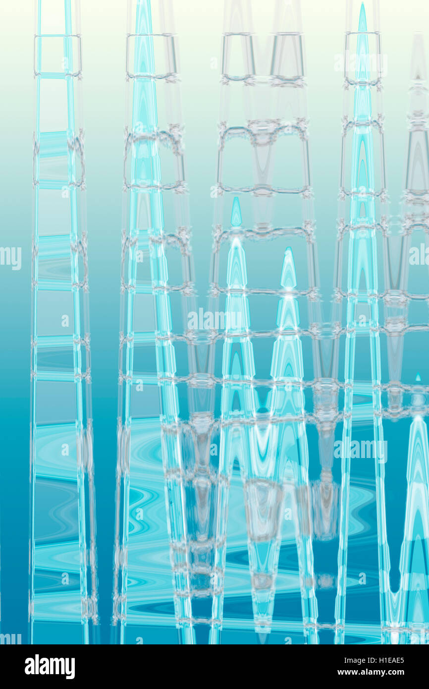 blue and white abstract icicles pattern with gradient background Stock ...