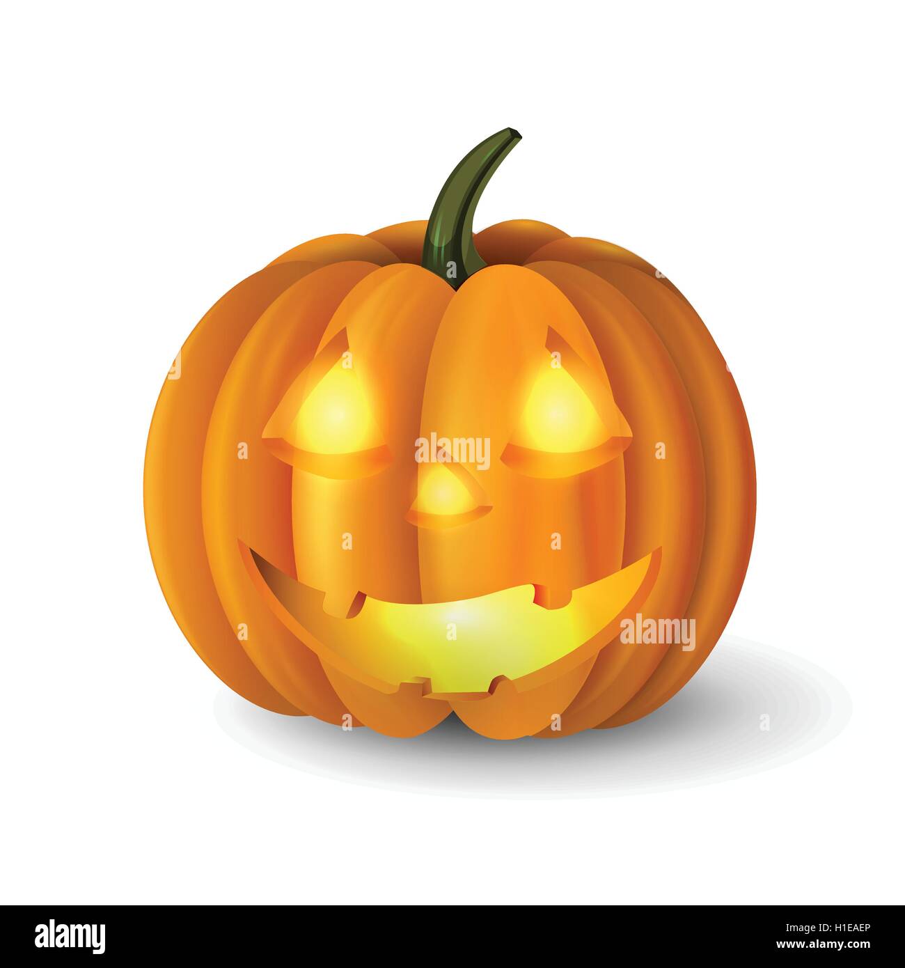 Pumpkin face dark background Stock Vector Images - Alamy