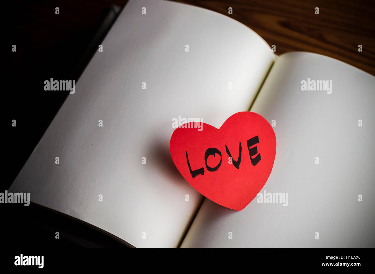 diary of love Stock Photo - Alamy