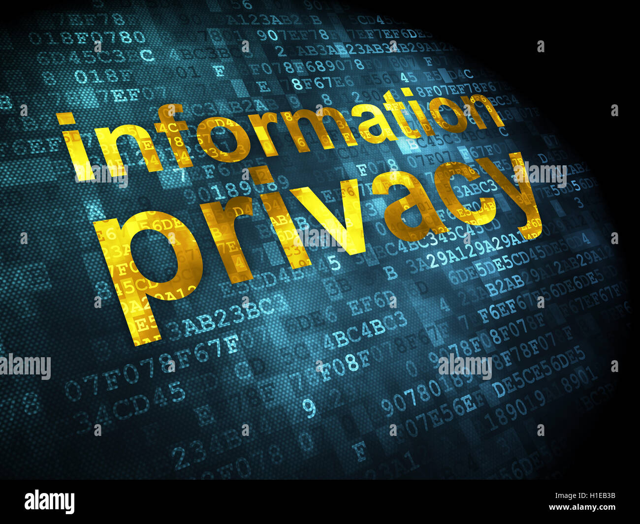 Privacy concept: Information Privacy on digital background Stock Photo ...