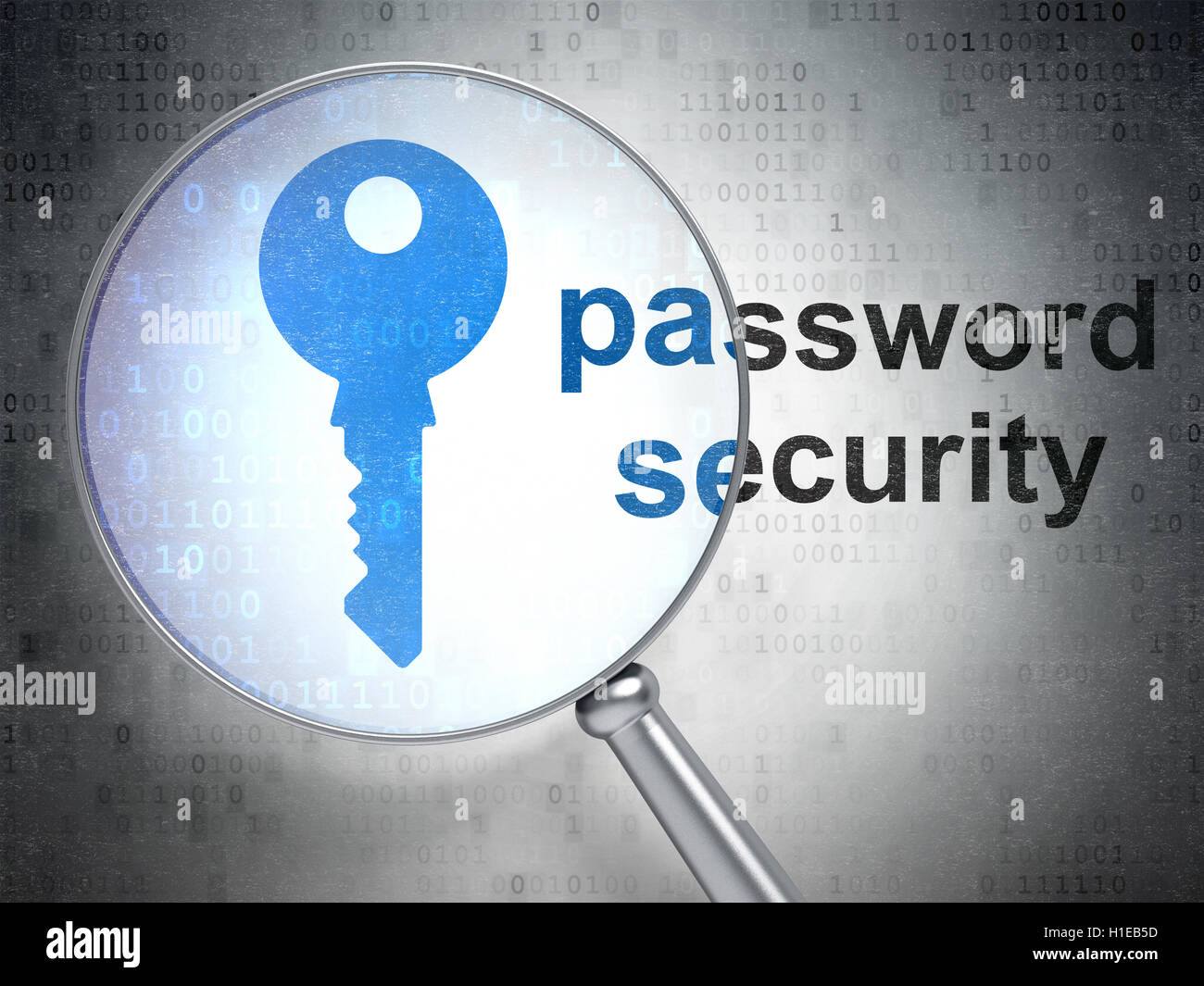 Safety concept: Key and Password Security with optical glass Stock ...