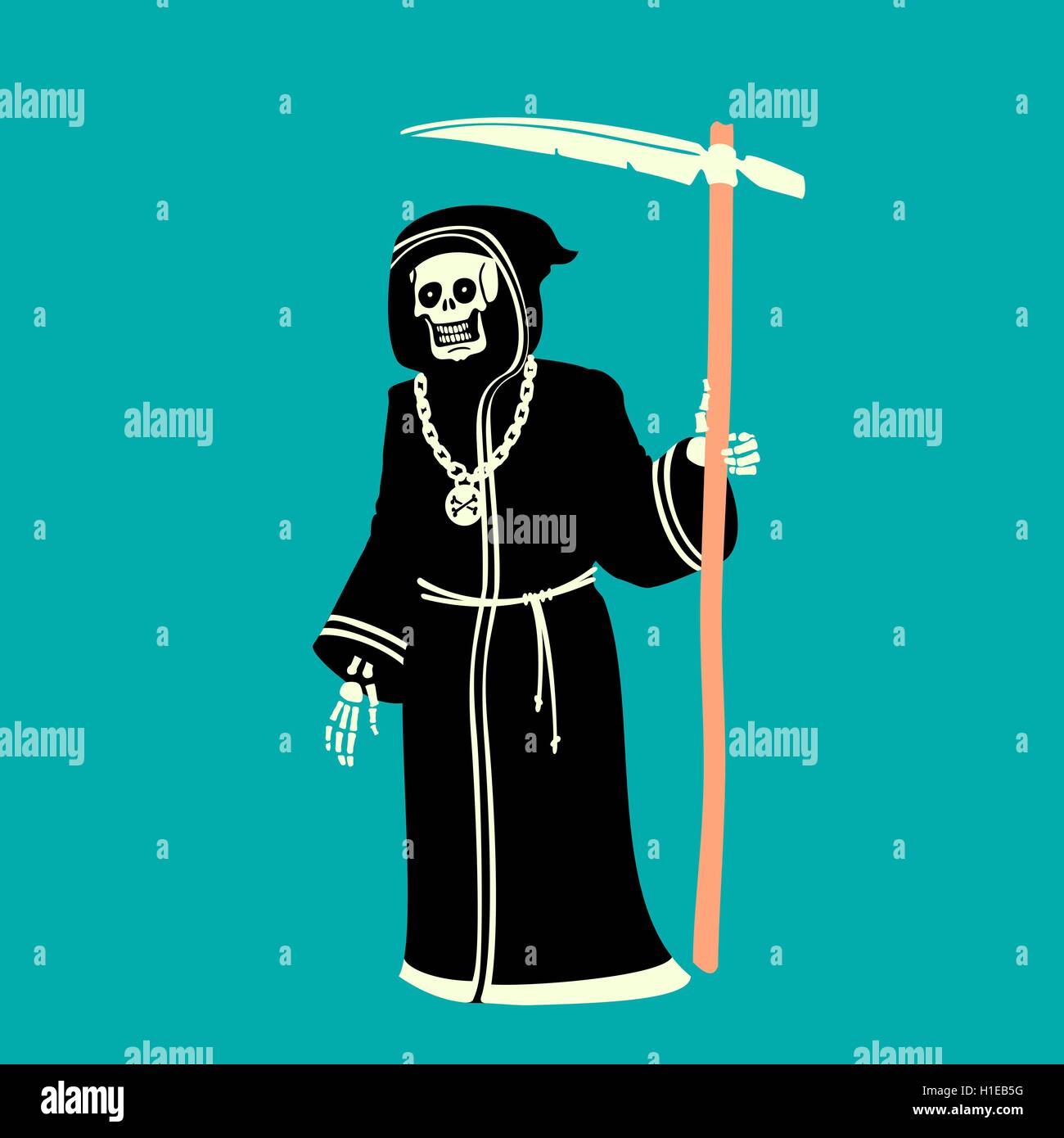 Death Character Vector Illustration Stock Vector Image & Art - Alamy