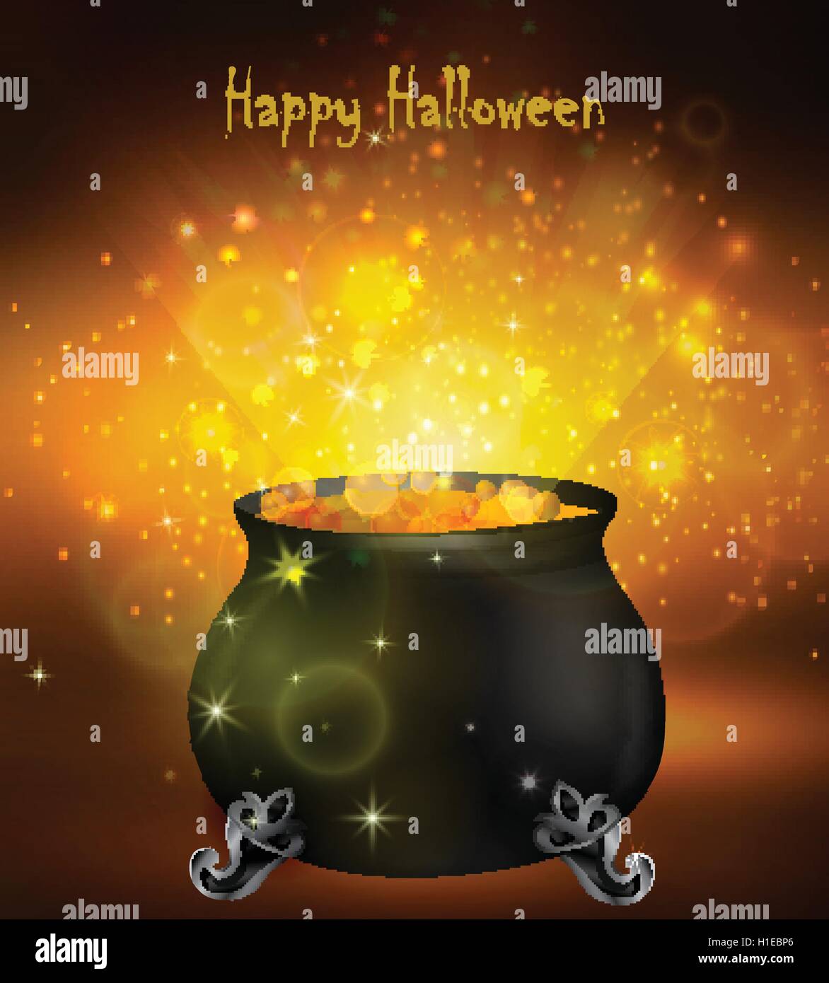 Halloween witches cauldron Stock Vector Image & Art - Alamy