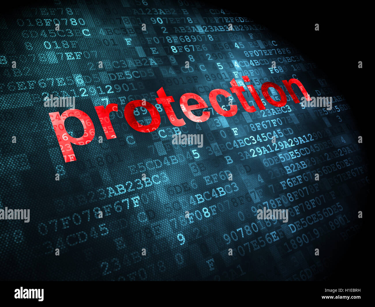 Security concept: Protection on digital background Stock Photo - Alamy