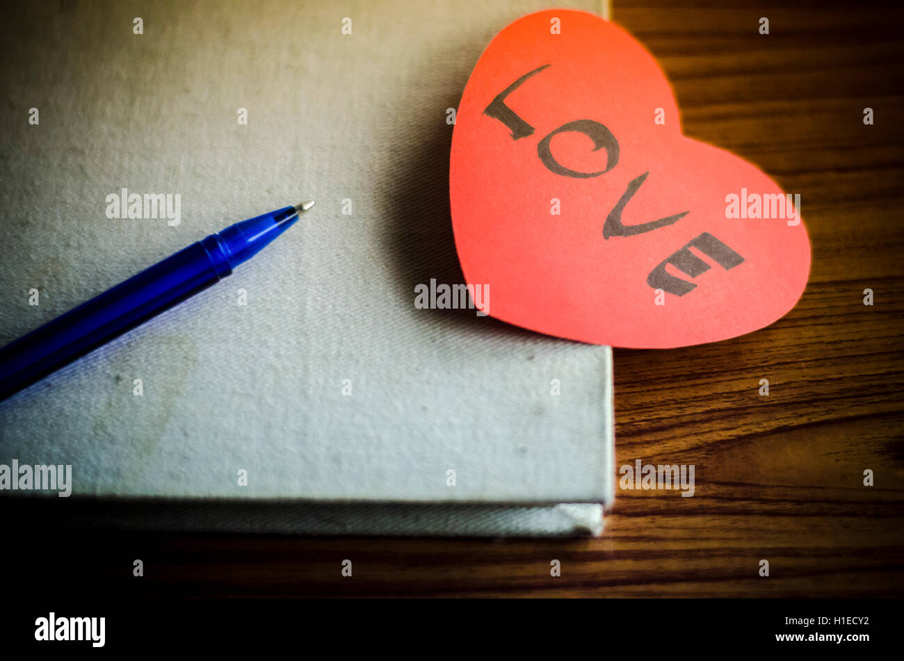 diary of love Stock Photo - Alamy