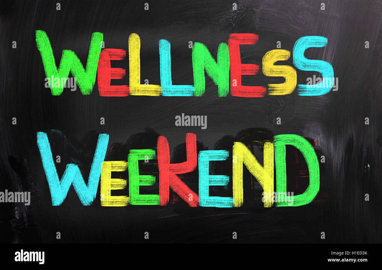 Wellness Weekend Concept Stock Photo - Alamy