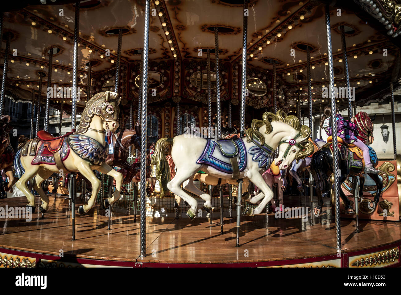 carousel, marry-go-round, Image of the city of Madrid, its chara Stock ...