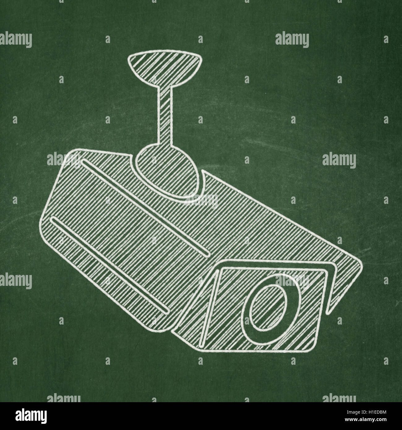 Privacy concept: Cctv Camera on chalkboard background Stock Photo - Alamy