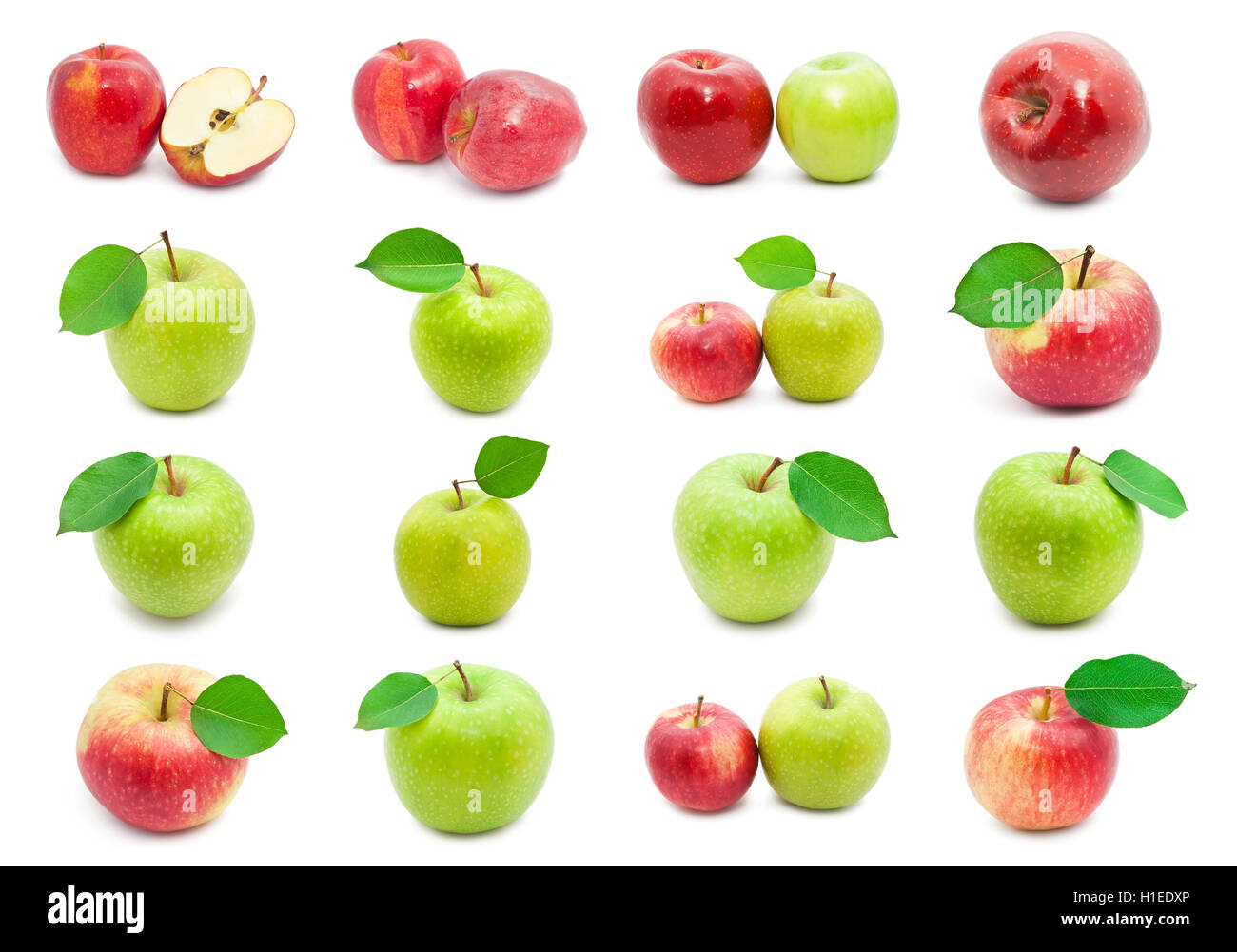 Set red apple color hi-res stock photography and images - Alamy