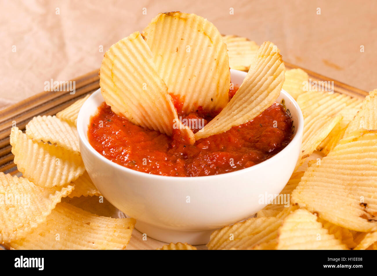 Ribbed chips hi-res stock photography and images - Alamy