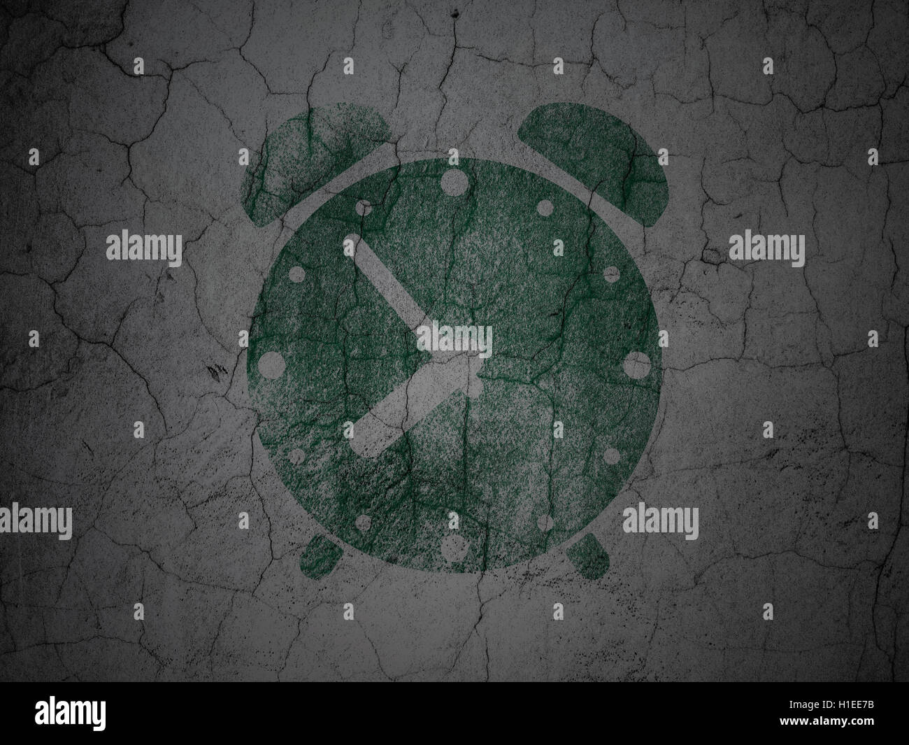 Timeline concept: Alarm Clock on grunge wall background Stock Photo - Alamy