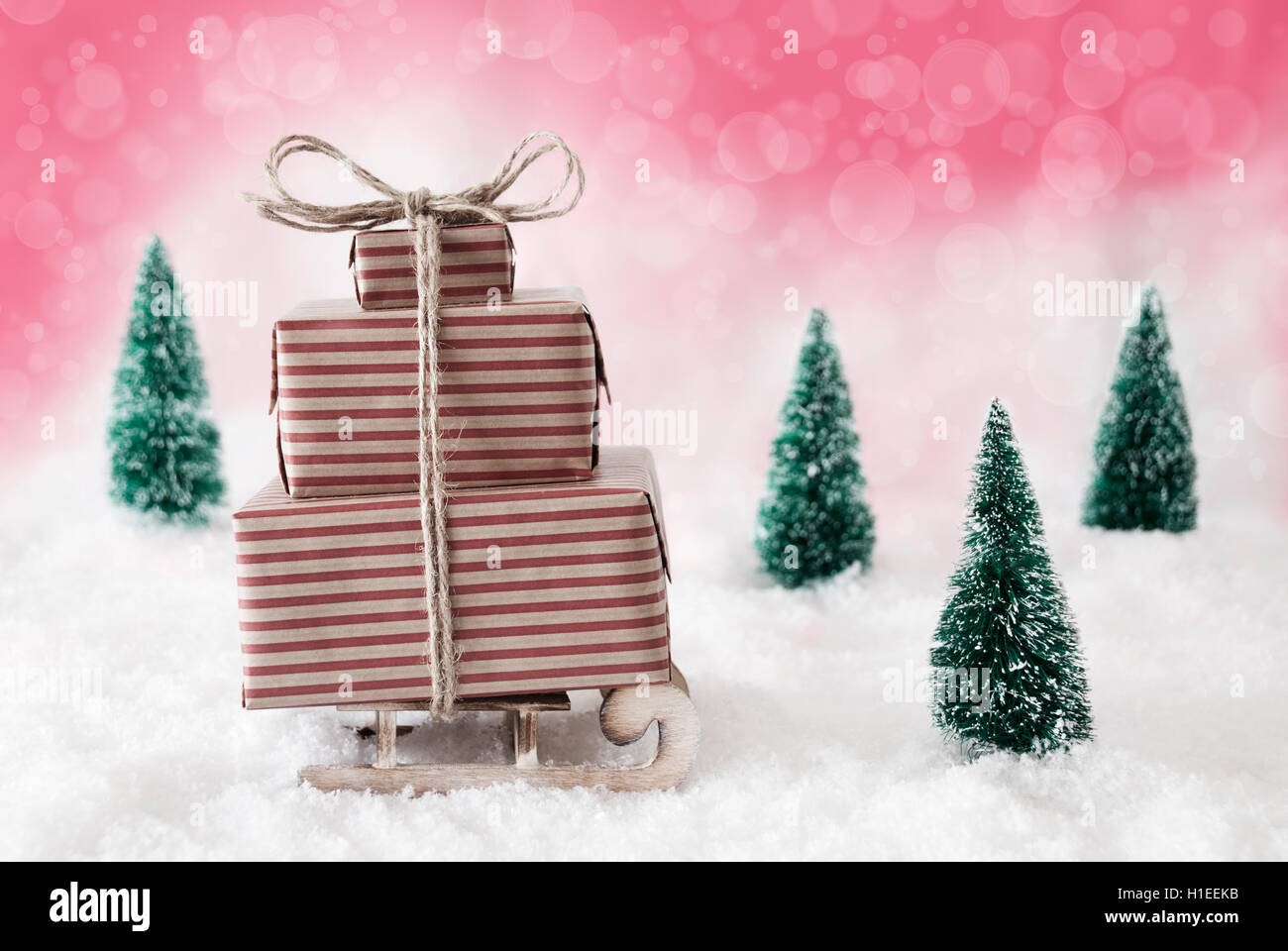 Pink sledge hi-res stock photography and images - Alamy