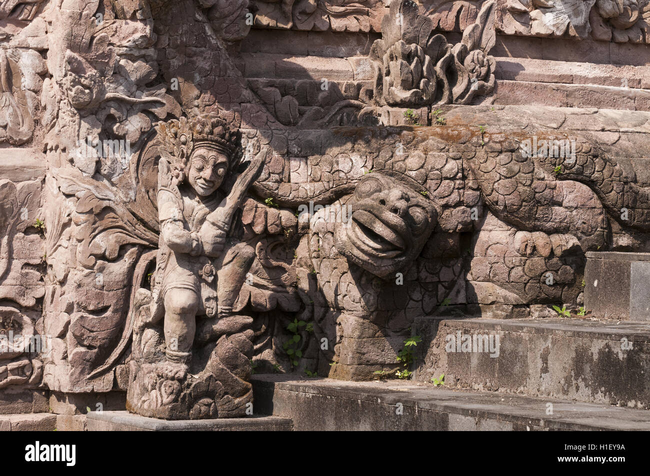 Elk220-6352 Indonesia, Bali, Sangsit, Pura Beji temple, guardian deity ...