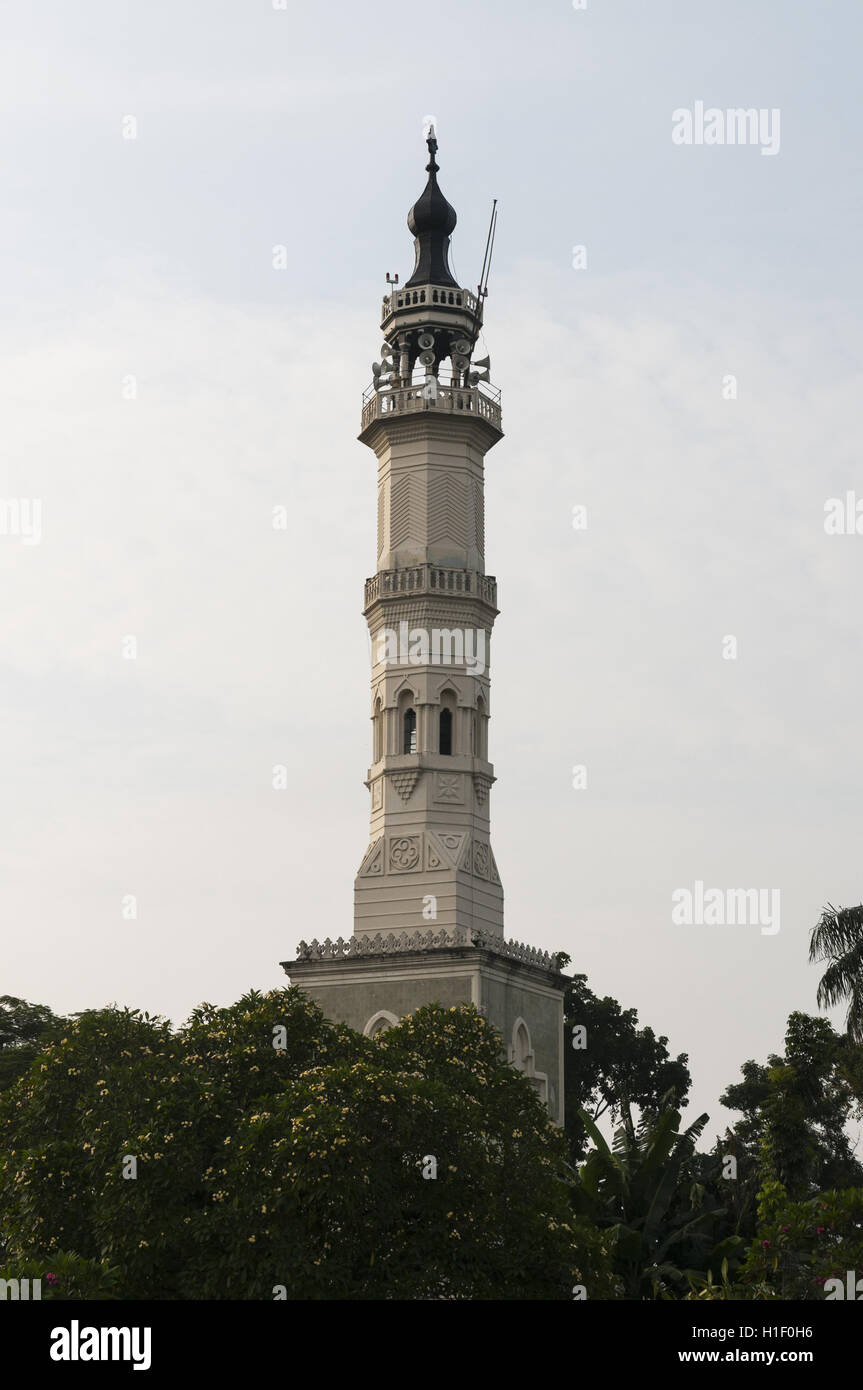 Indonesia, Sumatra, Medan, Masjid Raya mosque, minaret Stock Photo - Alamy