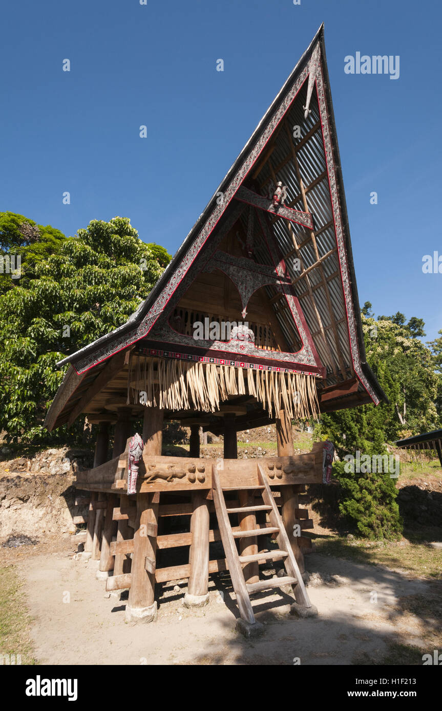 Indonesia, Sumatra, Lake Toba, Samosir Island, Ambarita, historic ...