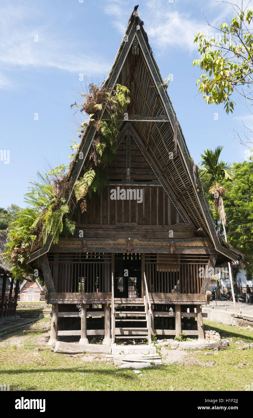 Indonesia, Sumatra, Lake Toba, Samosir Island, Samanindo, Batak style ...