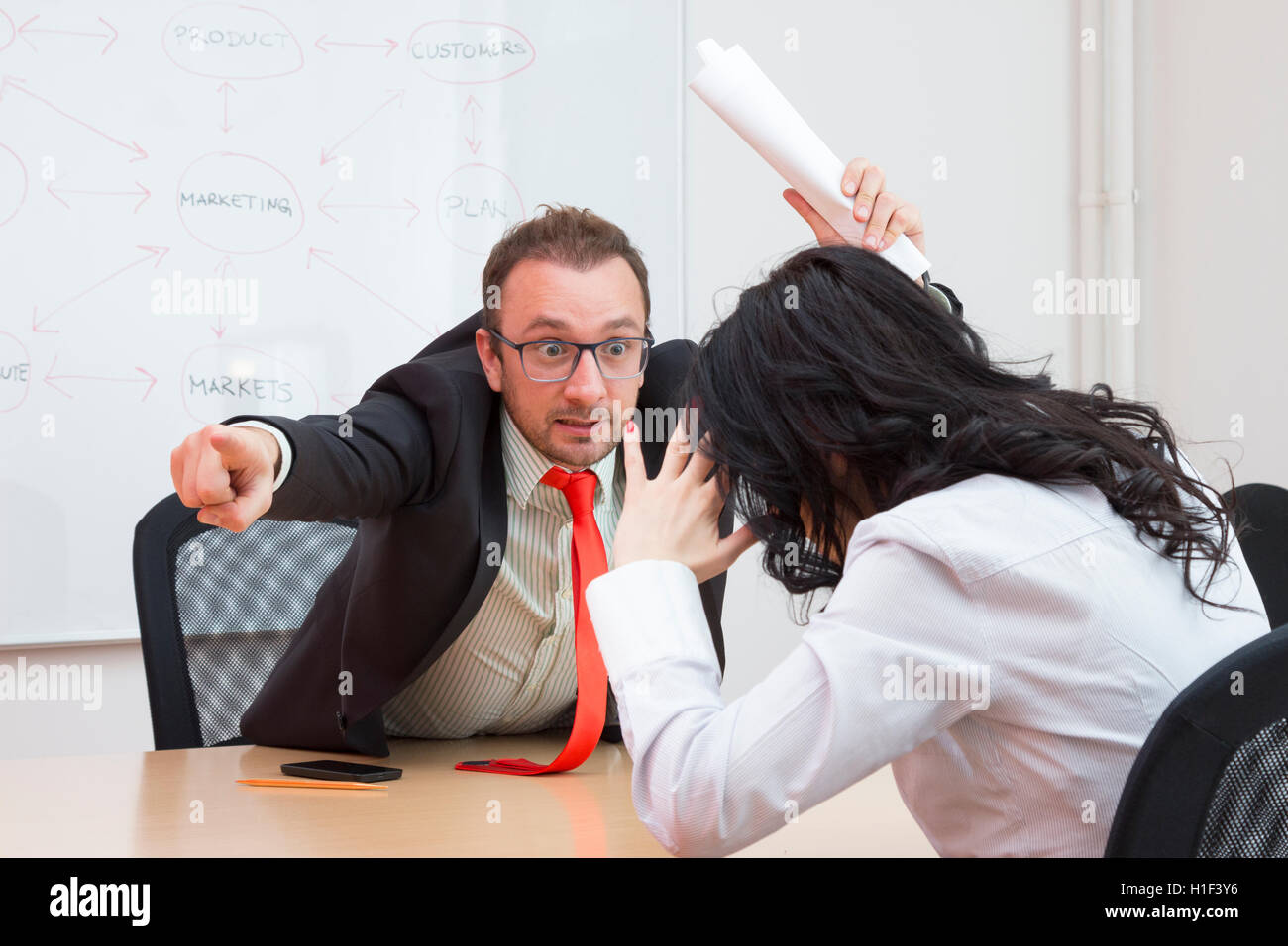 Coworkers conflict hi-res stock photography and images - Alamy
