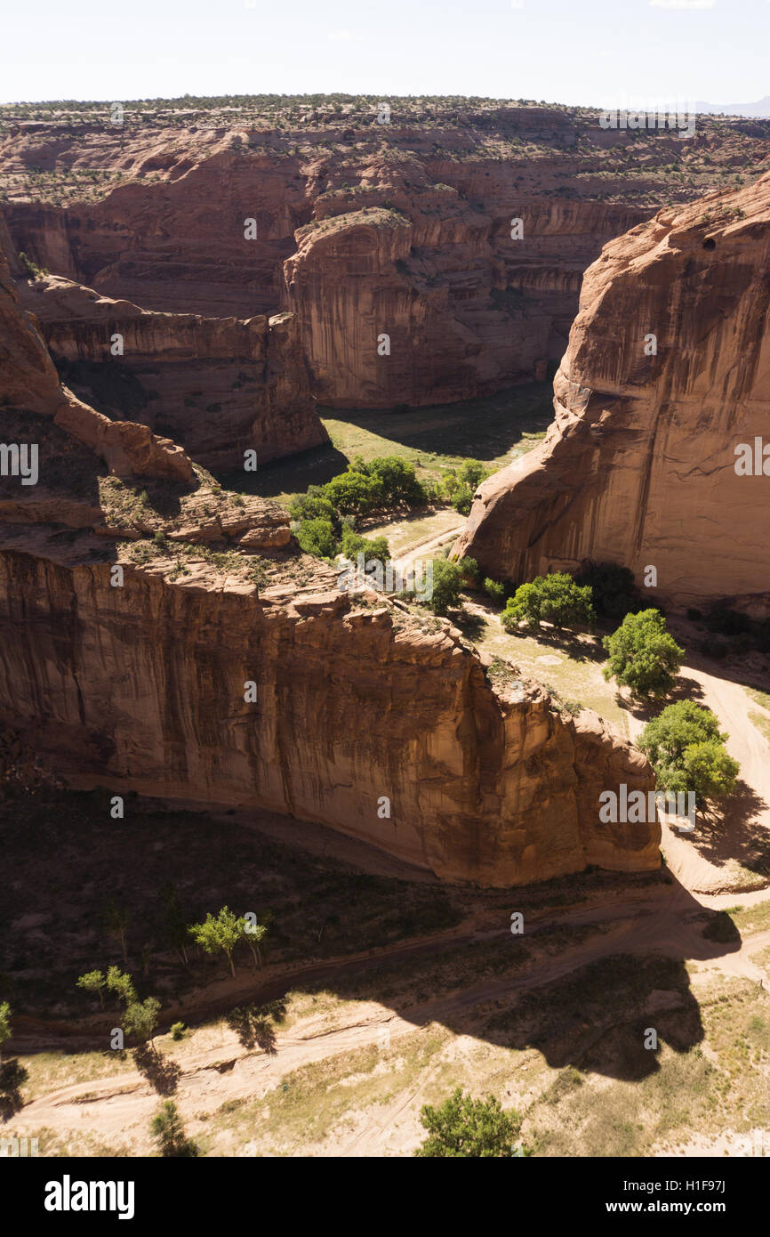Arizona, Canyon de Chelly National Monument, Antelope House, landscape ...