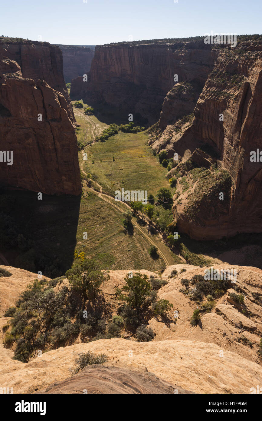 Arizona, Canyon de Chelly National Monument, Antelope House, landscape ...