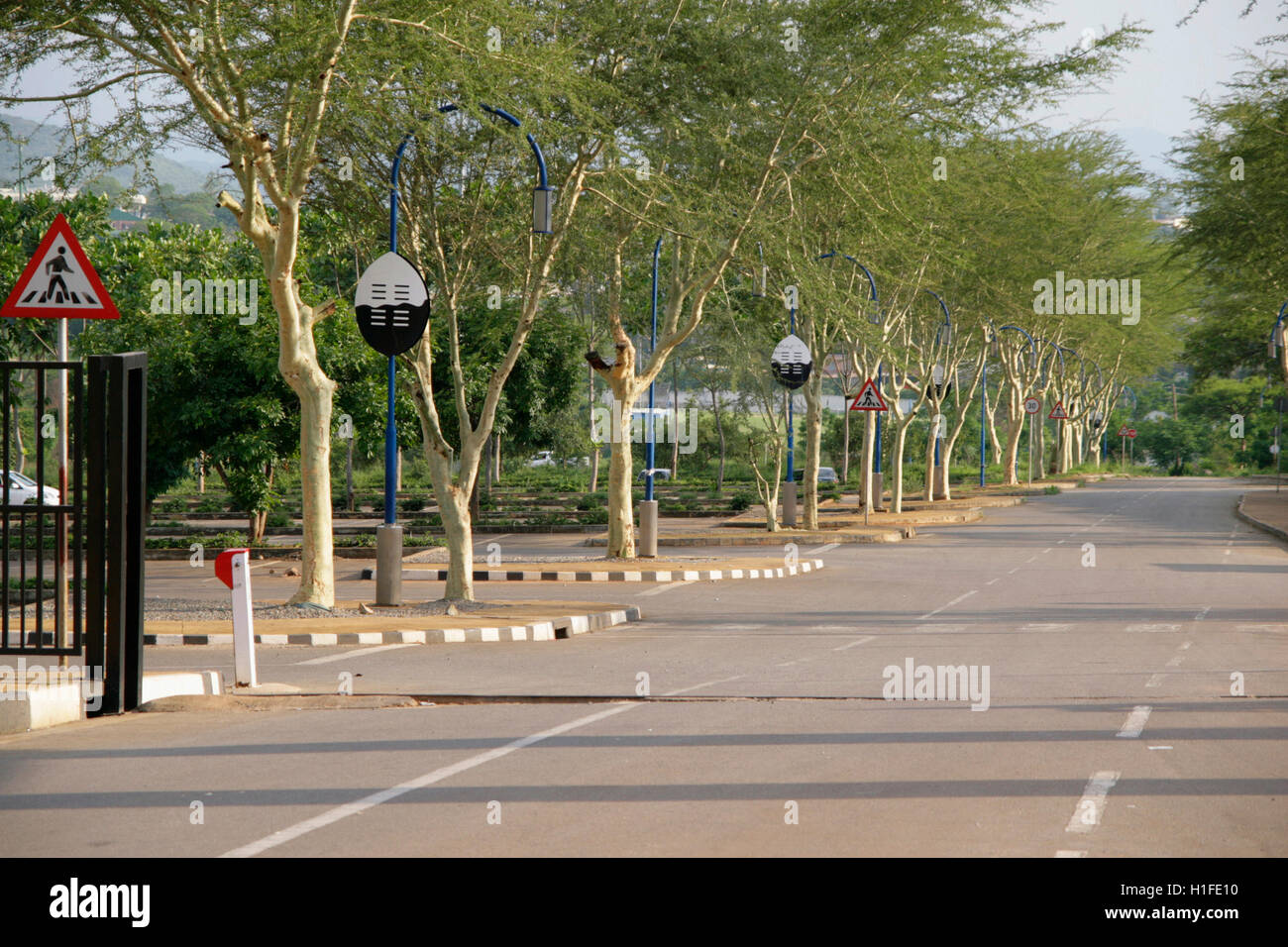 Side walk, Manzini, Kingdom of Swaziland Stock Photo - Alamy