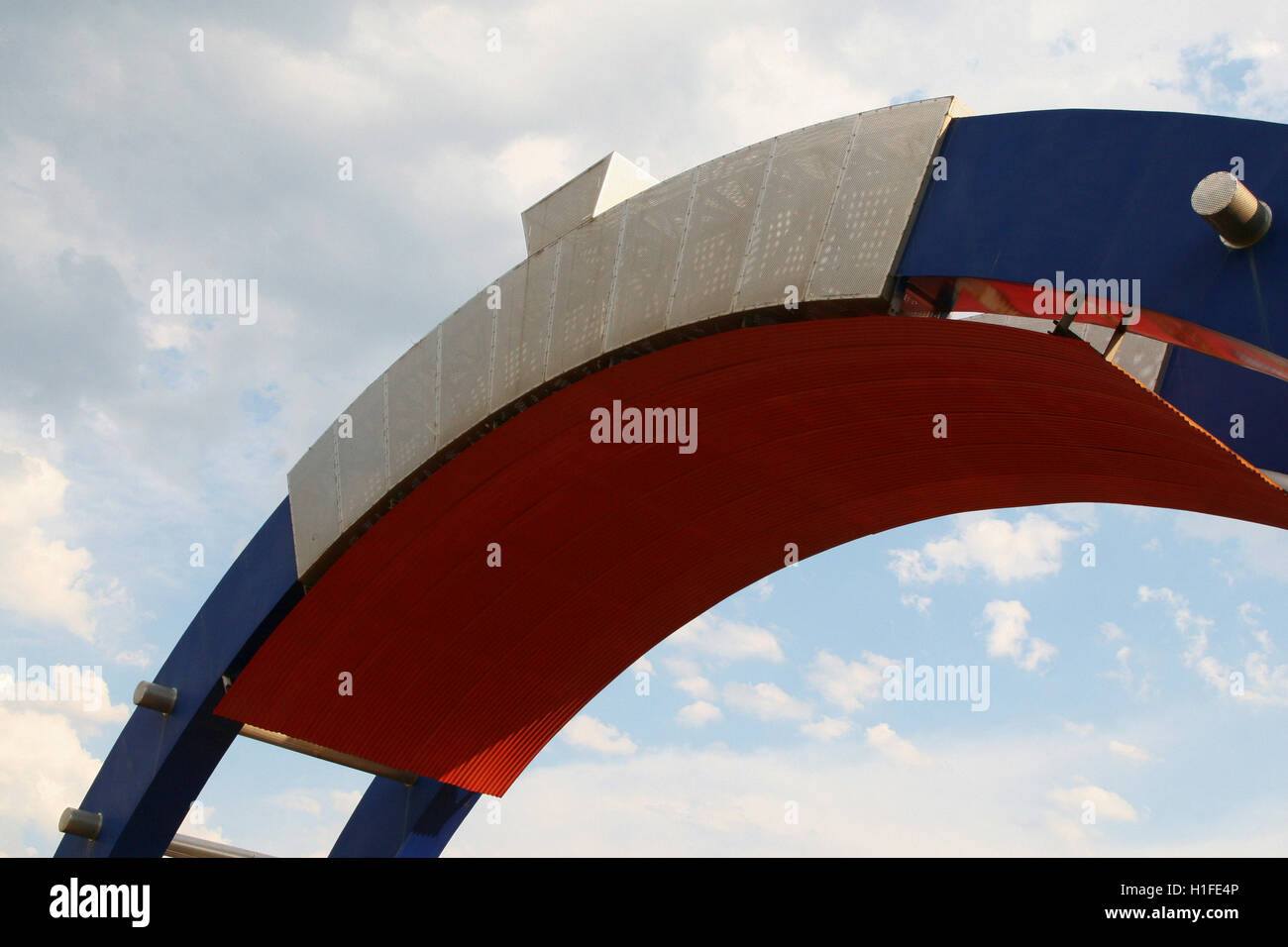 Sport arena arch way entrance, Manzini, Kingdom of Swaziland Stock ...
