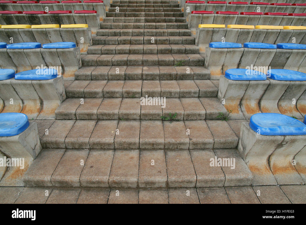 Sport arena spectators stand stairs, Manzini, Kingdom of Swaziland ...