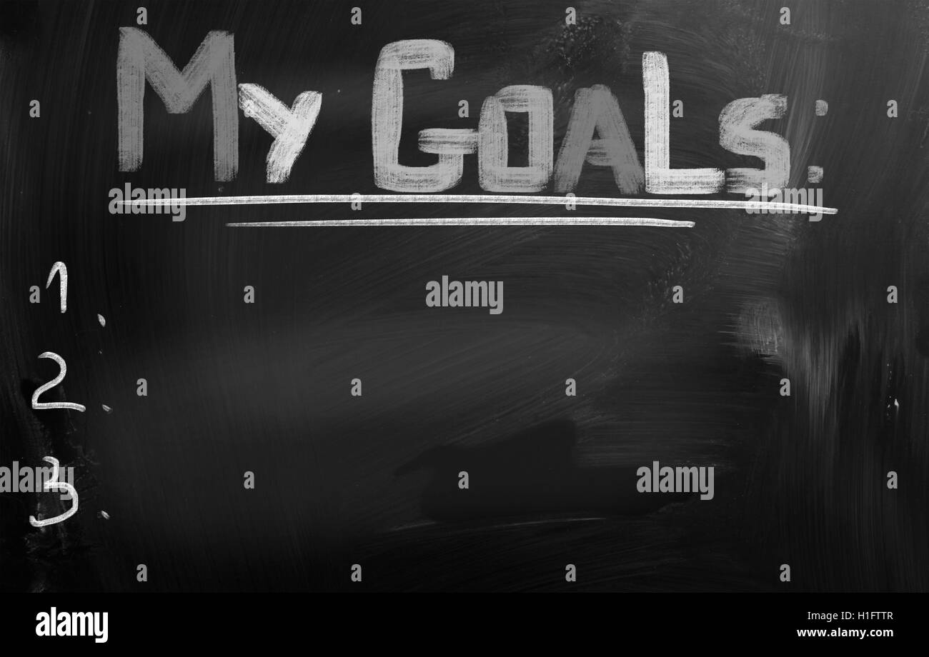 My Goals Concept Stock Photo - Alamy
