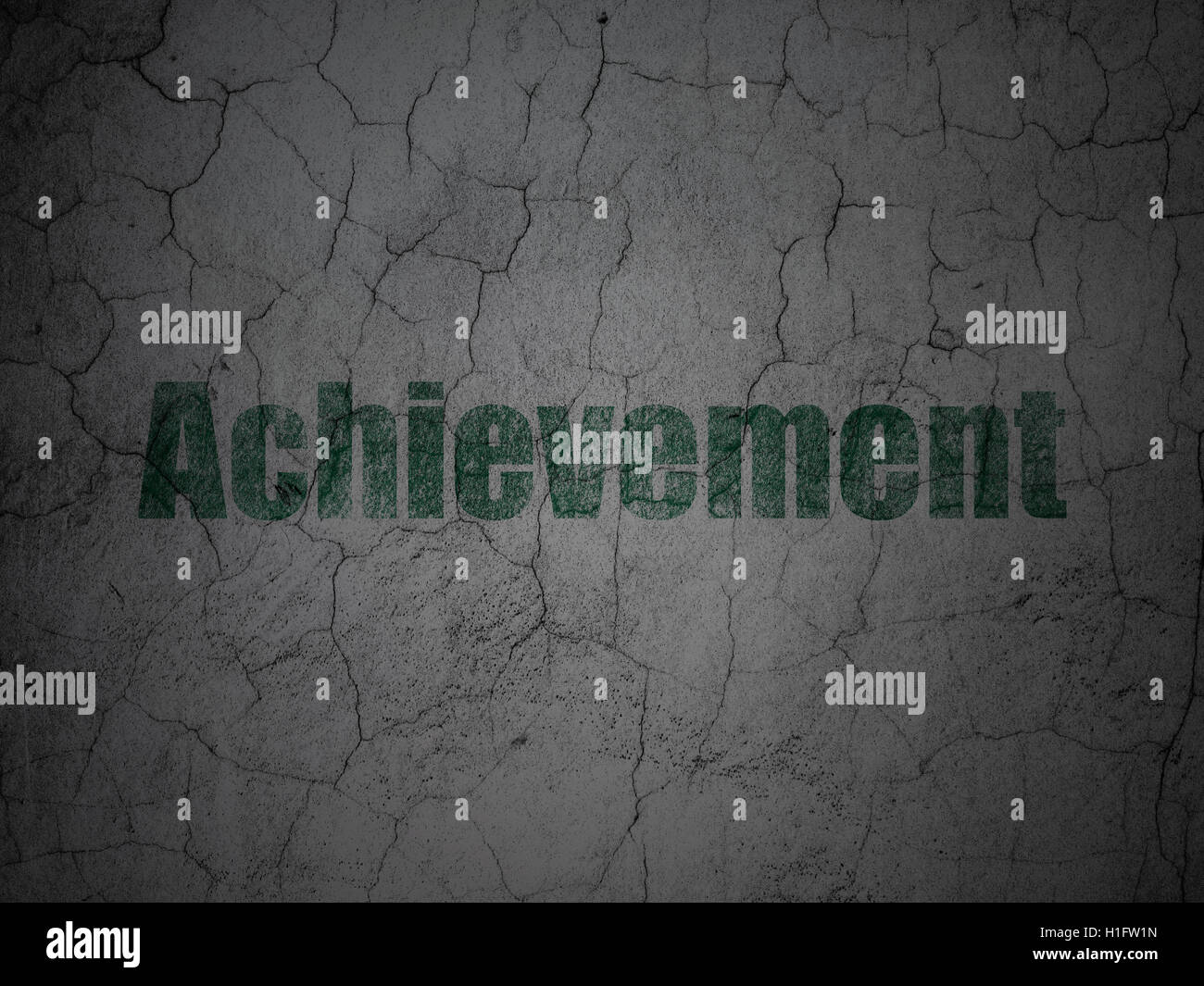 Education concept: Achievement on grunge wall background Stock Photo ...