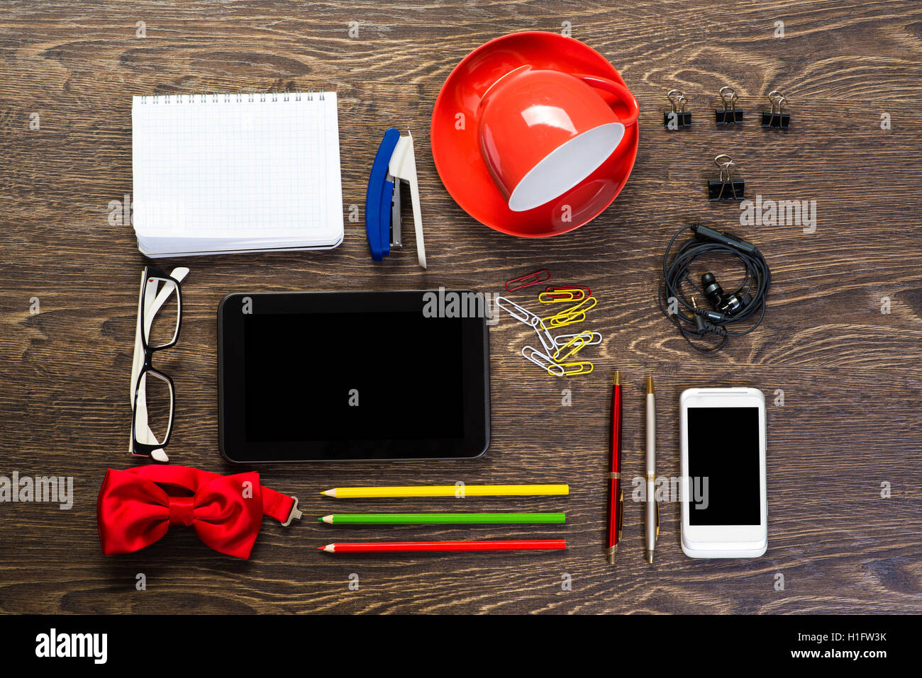 items laid on the table, still life Stock Photo - Alamy