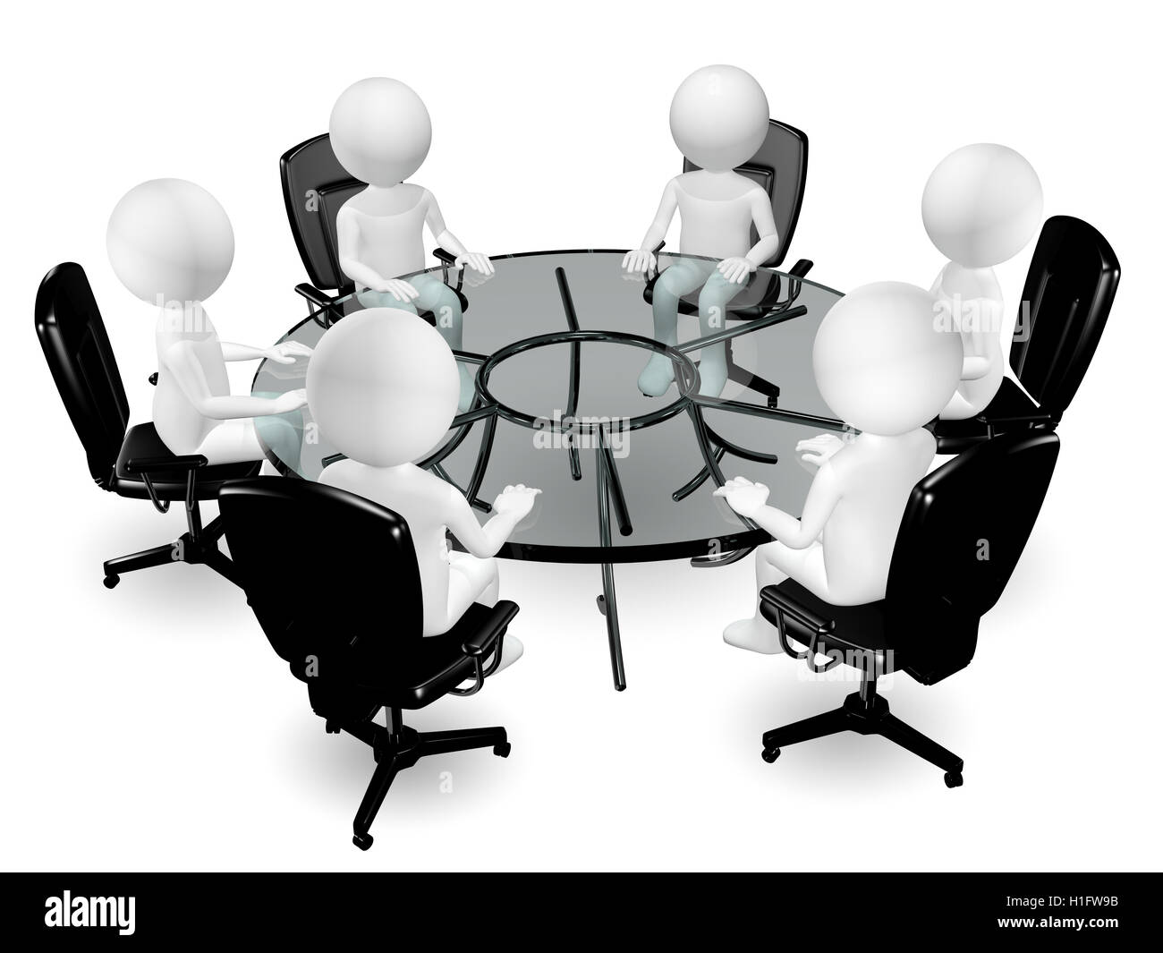 Round conference table hi-res stock photography and images - Alamy