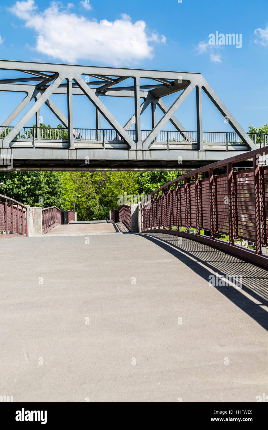 two bridges crossing each other Stock Photo - Alamy