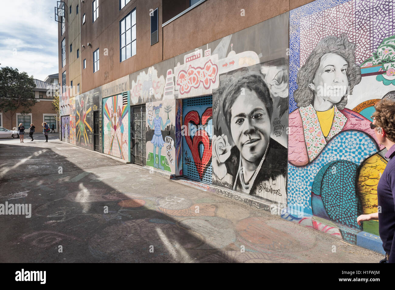 Clarion Alley, between Mission and Valencia Street, Mission District ...