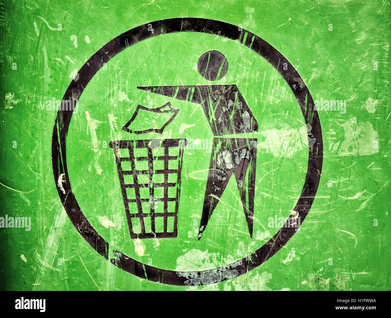 Plastic waste awareness sign hi-res stock photography and images - Alamy