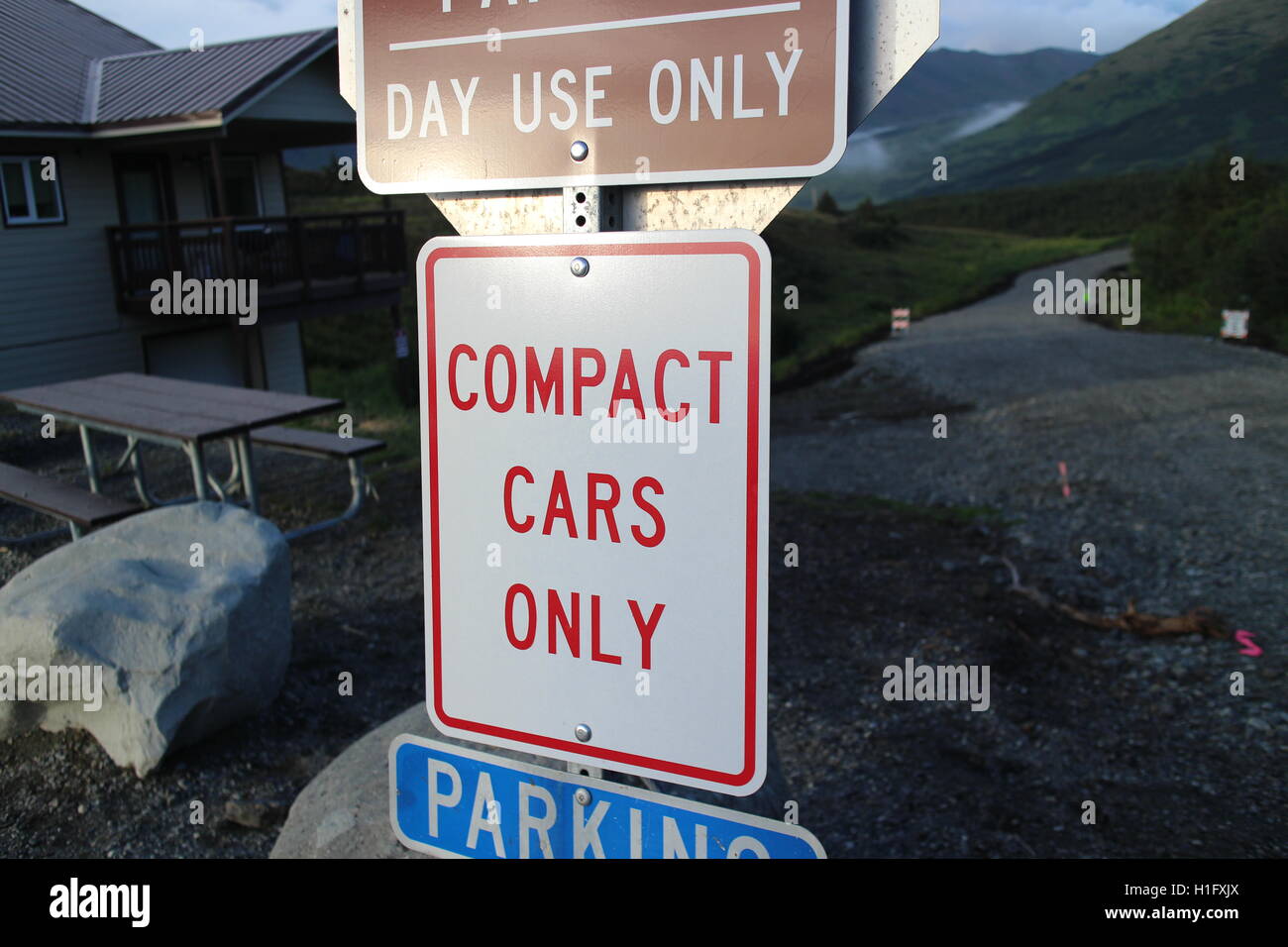 Compact Cars Only Sign Stock Photo - Alamy