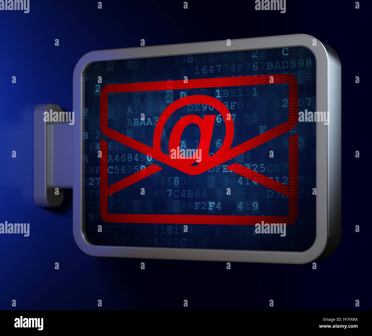 Finance concept: Email on billboard background Stock Photo - Alamy